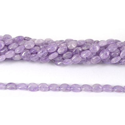 Amethyst Cape Polished flat oval 8x10mm strand - Beads incl Pearls ...
