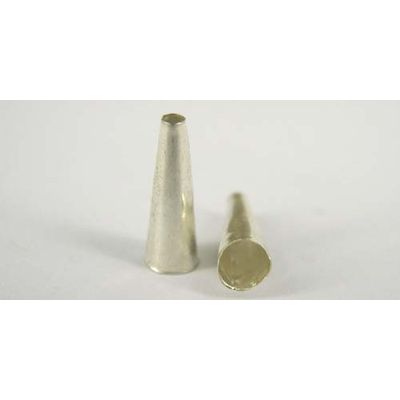 Sterling Silver Cone 13x4mm 4 pack - Cone : Findings-925 Sterling ...