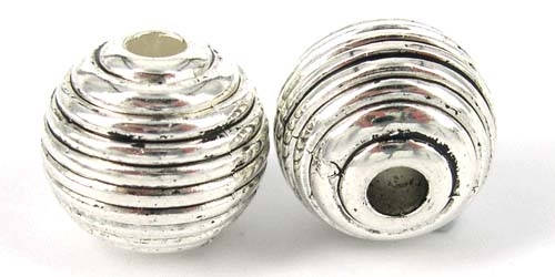 Base Metal Bead Round 18mm spiral 10 pack - Bead Bead : Findings-Base ...