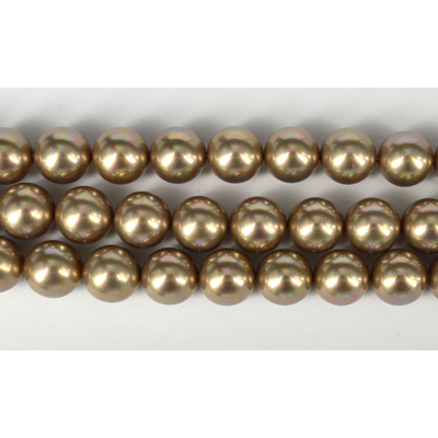 Shell Based Pearl Beige Round 14mm str 29 beads - Beads incl Pearls ...