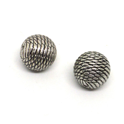 Base Metal Bead 20mm Bead Rope Design 2pk - Findings-Base Metal : Beads ...