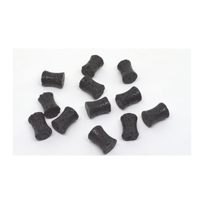 Lava concave tube 20x15-12mm EACH BEAD - Beads incl Pearls-Gemstone ...