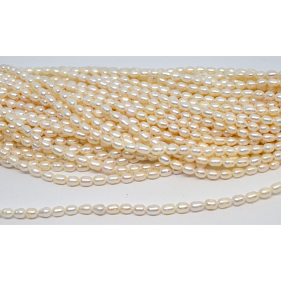 Freshwater Pearl rice 6-7mm strand approx 48 beads - Beads incl Pearls ...