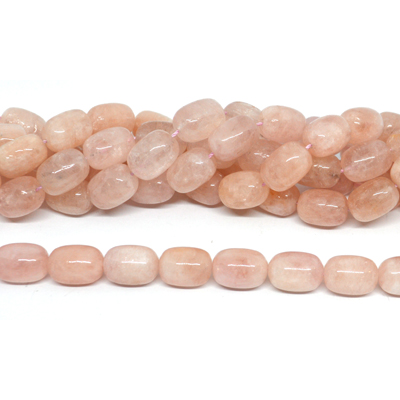 Morganite Polished Oval 10x14mm Strand 28 beads - Beads incl Pearls ...