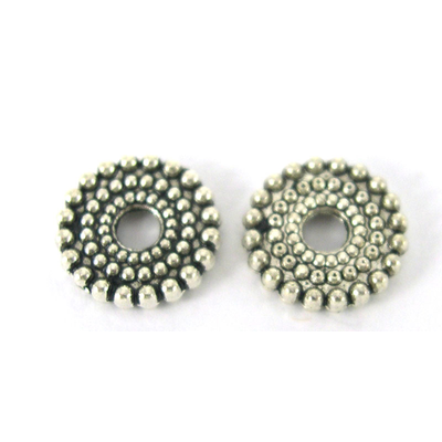 Base Metal Bead Daisy 10x2mm 100 pack - bead bead : Findings-Base Metal ...