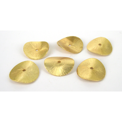 Gold Plate Copper 20mm curve disk 6 pack - Bead Bead : Findings-Gold ...