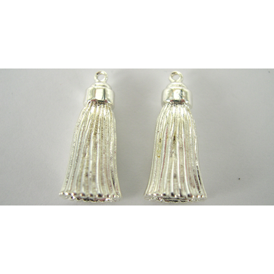 Sterling Silver plt Tassel 21mm 2 pack - Pendant Tassel : Findings ...
