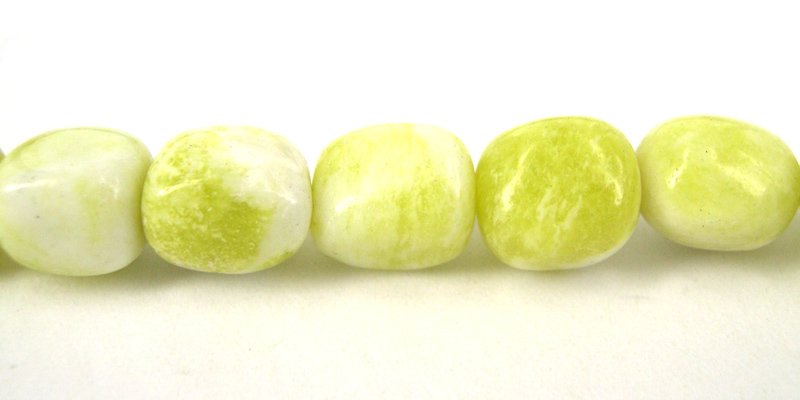 Lemon Jade nugget Polished 10x8mm beads per strand 36Beads - Green ...