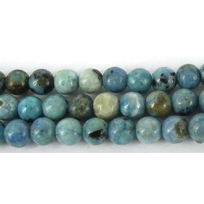 African Blue Opal Polished round 4mm beads per strand 101 - Blue ...