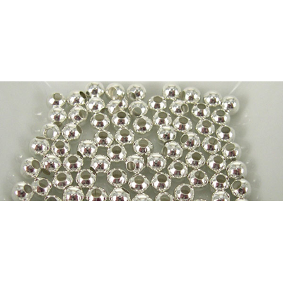 Base Metal Bead Round 4mm 100 pack Silver - Bead : Findings-Base Metal ...