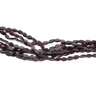 Garnet Polished Flat Teardrop 8x4mm beads per strand 48Beads - Red ...