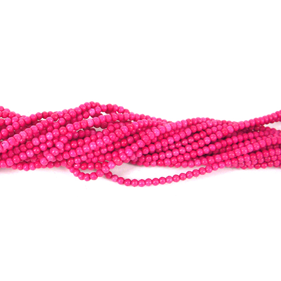 Howlite Dyed Round 2mm Hot Pink beads per strand 165b - Pink : Beads ...